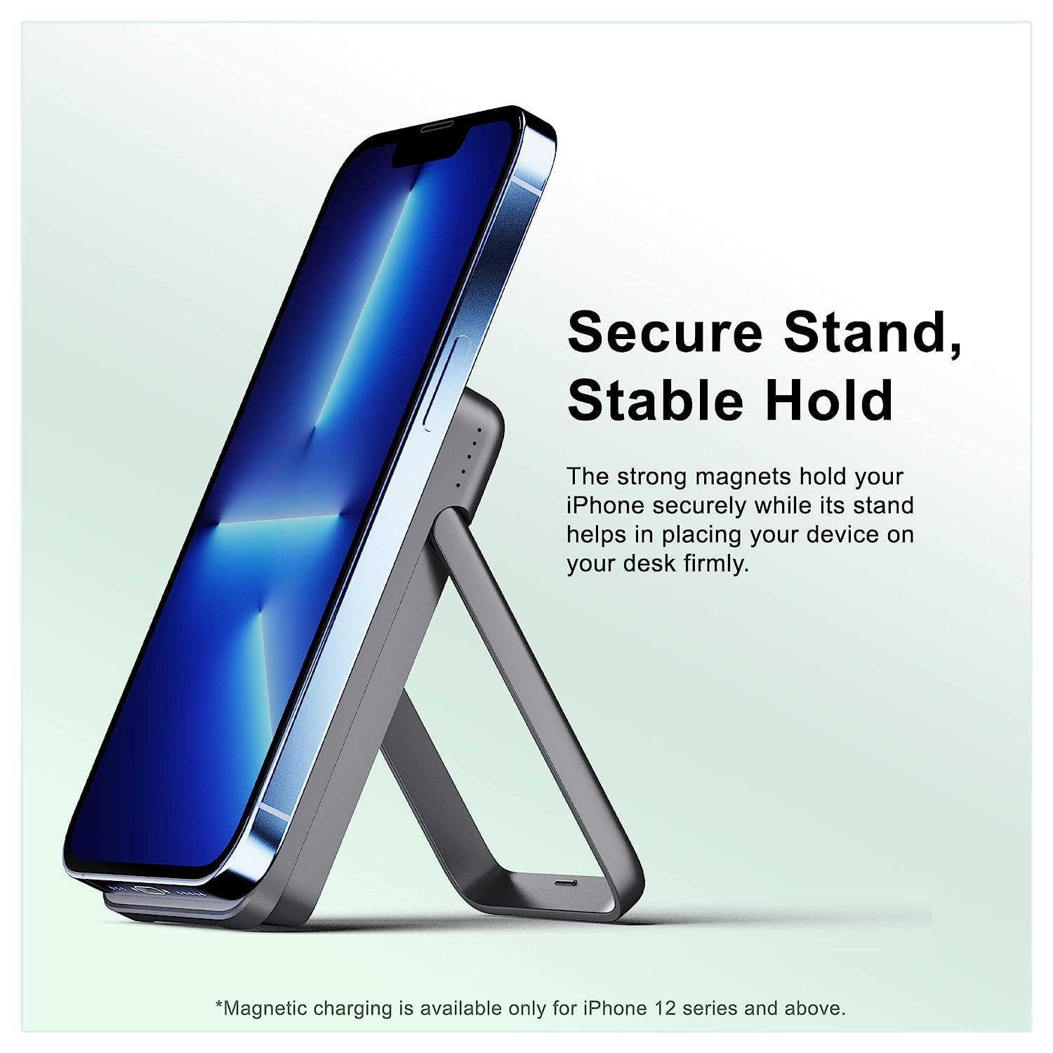 Ambrane 10000mAh Magnetic Wireless Power Bank for iPhone 12 & Above, 2 ...